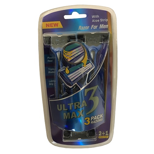 Ultra Max 3 Mens Razors 3pk 2 + 1-wholesale - SmartLoadUsa.com - Online ...